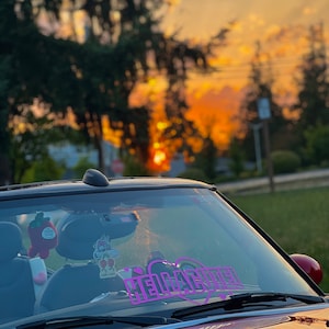 Hellacute Rear Windshield Banner // Windshield Banner // Car Banner ...