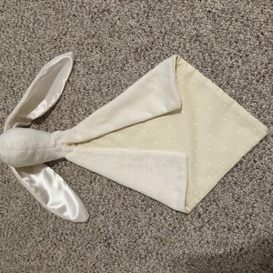 Bunny Lovey Sewing PATTERN Instant Download, DIY Baby Lovey in Minky ...