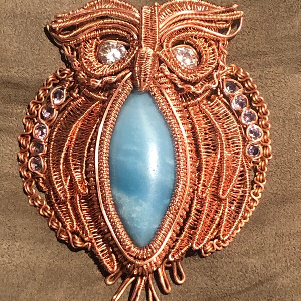 Wire Wrap Tutorial, Wire Wrapping Tutorial, Pattern by Wirearttutorials: Owl Pendant, DIY ...