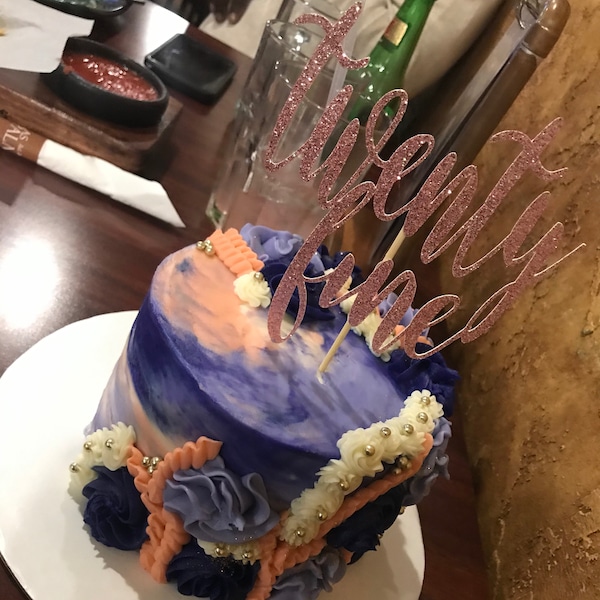 Twenty Fine Cake Topper/ 29th Birthday/ 25th Birthday - Etsy