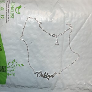 Twist Chain Name Necklace by Caitlyn Minimalist Personalized - Etsy