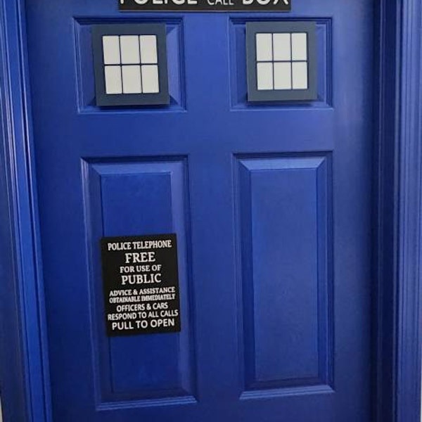 Police Box Light for Top Door (3d Printed) - Etsy