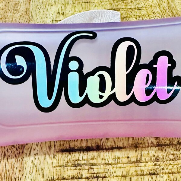 Rainbow Name Decal Custom Name Decal Name Sticker Personalized Name ...