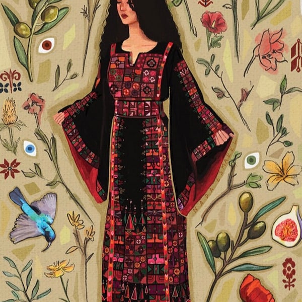 Palestinian Mosaic - Art Print | Palestine Art | Palestinian Women Art ...