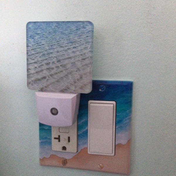 White Marble Bold Light Switch Plate Outlet Covers Electric Switch Plate Wall Decor Rocker Plate ...