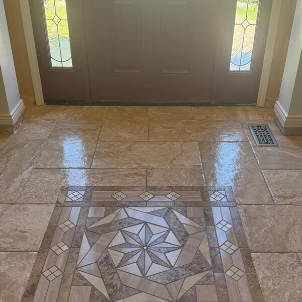 36" X 36" Tile Medallion Mosaic - Happy Floors Phoenix Tile Series - Etsy