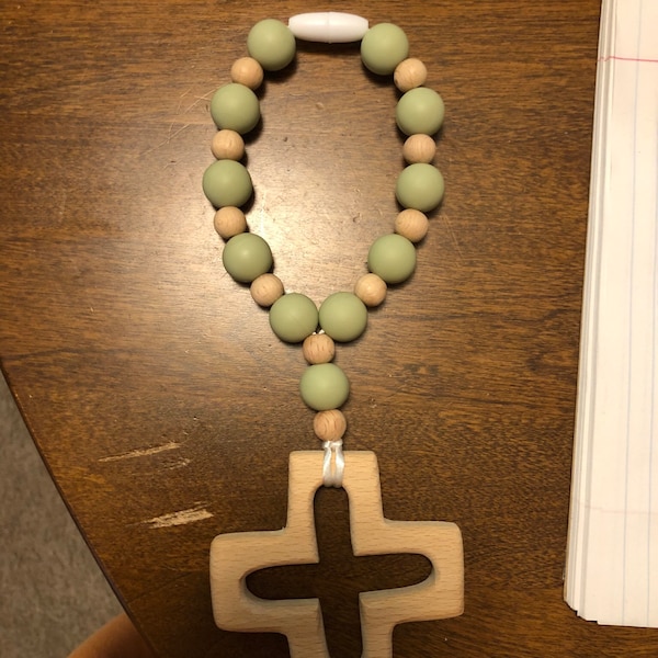 Boy Colored Silicone Decade Rosary, Baby and Child's First Rosary ...