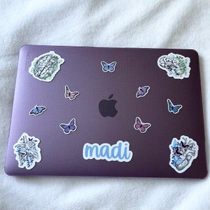 Purple Mini Butterflies 9 PC Sticker Pack Aesthetic | Etsy