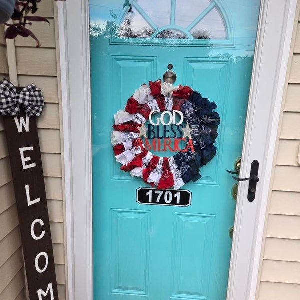 Magnetic Street Address Sign for Garage Door, Vertical Home Address ...