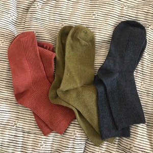 High Ankle Autumn Fall Casual Knitted Women Fashion Socks - Etsy