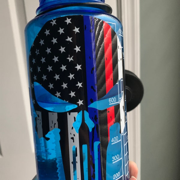 USA Punisher Skull Flag Decal (5x4.5 Inches) - Pack of 3 Decals - Etsy