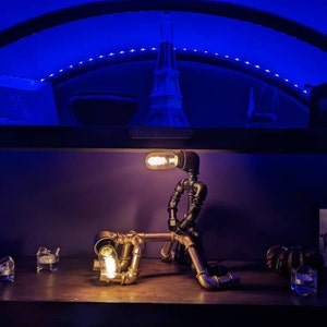 Pipeman Desk Lamp Robot Lamp Home Decor Gift for Him - Etsy