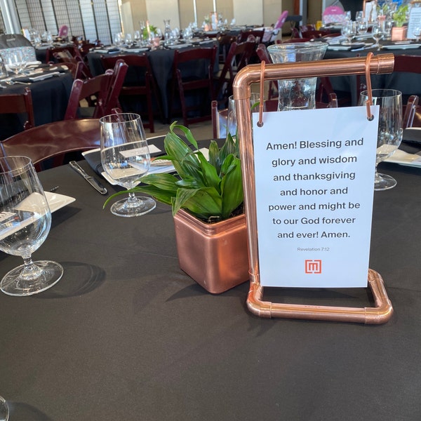 COPPER TABLE NUMBER Stand/display • "s-frame" Tall Version • Perfect ...