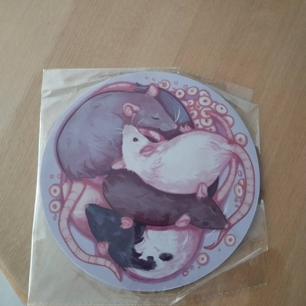 Mouse Pad - Rat Cuddle Puddle - Computer Mat - Desktop Mousepad - Desk ...