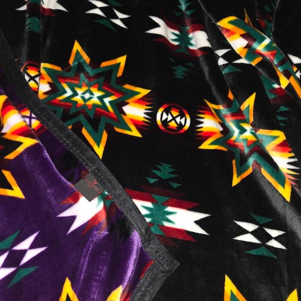 Native American Style Design Super Soft Plush Reversible Full Size ...