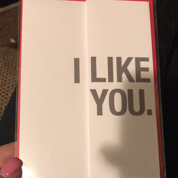 I Like You Card - Etsy