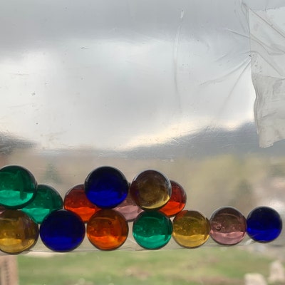 New for 2023 Set of 5 fire Mega Marble Glass Marbles 5/8 - Etsy