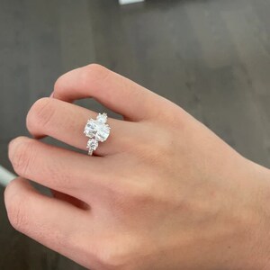 3.09CTW Radiant Cut Diamond Wedding Ring Set Radiant Bridal - Etsy