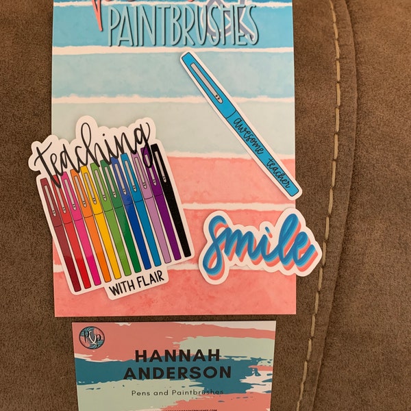 Teacher Sticker | Teaching With Flair | Teacher Pens | Weatherproof ...