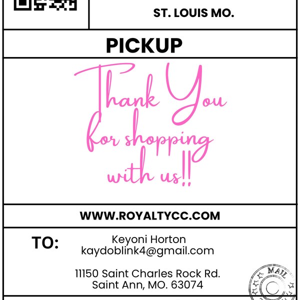 Editable Shipping Packaging, Small Business Thank You Shipping Label ...