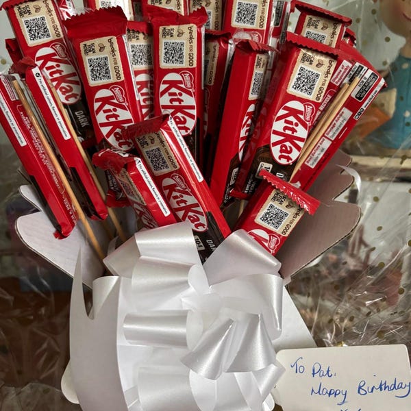 Kitkat Chocolate Bouquet Kit Kat Gift Birthday Gift Thinking of You ...
