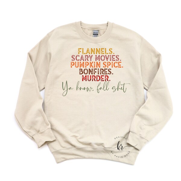 Funny Fall Shirt, Scary Movies Pumpkin Spice, Fall Gifts Png, Fall ...