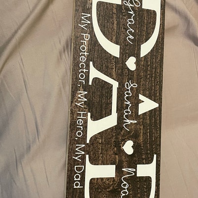 Dad Wood Sign, Dad Birthday Gift, Fathers Day Gift for Dad, Gift Idea ...