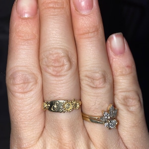 Antique Wedding Ring Baroque Vintage Wedding Band Italian - Etsy