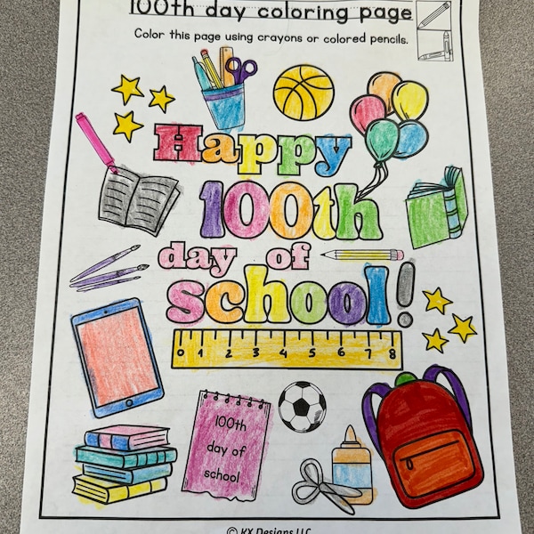 100th Day of School, 32 Page Worksheet Bundle Grades K-2, Math, ELA ...