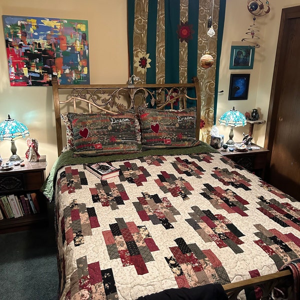LSU Tiger Themed Twin Size Quilt Made With Two Different Licensed LSU ...