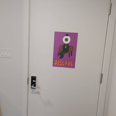 Alien Thinker Poster / Cosmic Poster / Alien Art Print - Etsy