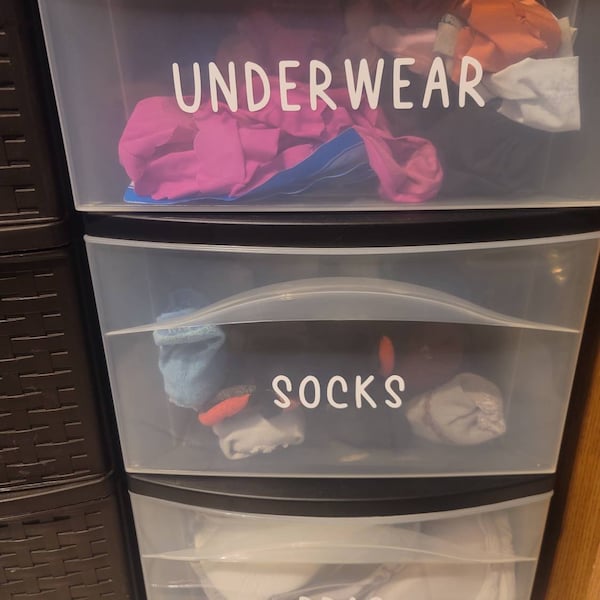 Organization Decals, Storage Drawer Labels, Storage Organization ...