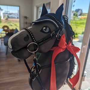 Red SOFT Halter / Collar for Hobby Horse With a Twisted Baumwolle Rope ...