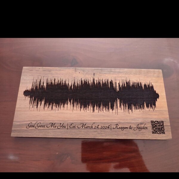 Soundwave Art, Extra Large Wall Art, Voice Recording Gift on Wood - Etsy