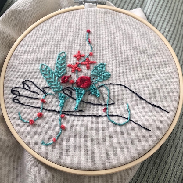 Hand Embroidery Pattern PDF, Hoop Art DIY, Housewarming Wall Decor ...