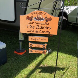 Custom RV Carved Camp Signs Etsy Family Name Sign W Sign - Etsy