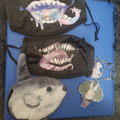 Candy Monster Creepy Cute Dust Face Mask With Filter Pocket - Etsy