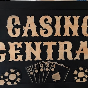 Personalized Poker Room Sign Custom Poker Game Room Name Sign for Man ...