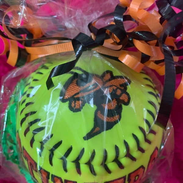 Custom Embroidered Softballs - Etsy