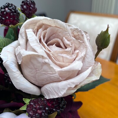 Artificial Hydrangea, Grey Hydrangea, Gift for Her, Hydrangea Flower ...