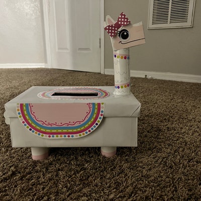 Llama Valentine Box Kit DIY Printable Box Decor Kit for Valentine's Day ...