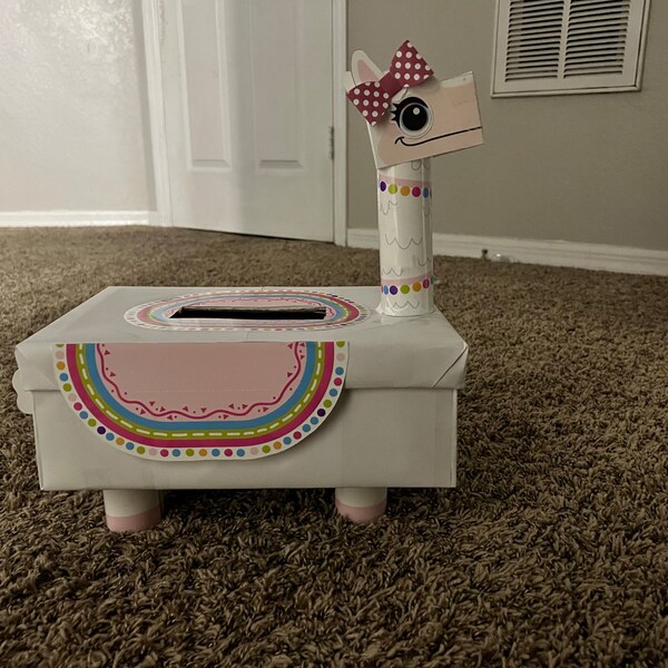 Llama Valentine Box Kit | DIY Printable Box Decor Kit for Valentine's ...