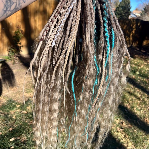 Men's Black Dreadlocks, Short Dreadlocks for Undercut, Synthetic Dreads ...