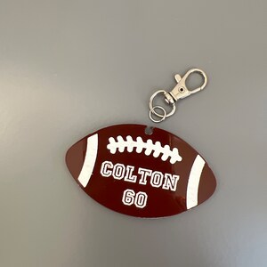 Football Key Chains / Bag Tags / Football Team Gifts - Etsy