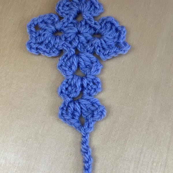 Crochet Cross Pattern PDF Easy Pattern No Cutting Yarn Crochet Granny ...