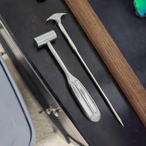 Lobotomy Orbitoclast & Hammer Surgical Medical Tools Shadowbox With ...