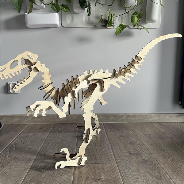 T-rex Dinosaur Digital Pattern Template File for Laser SVG DXF CDR ...