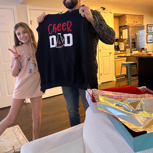 Cheer Dad Hoodie | Father's Day Gift | Gift for Him | Gift for Dad ...