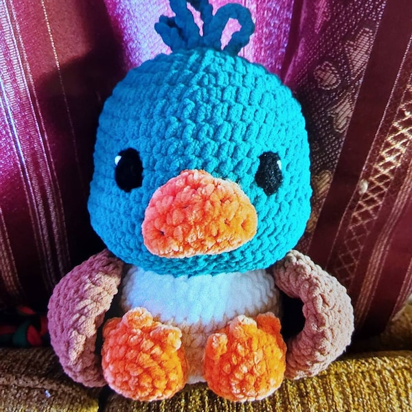 Barnyard Duck Crochet Pdf Pattern With Mallard and Chicken Mods - Etsy