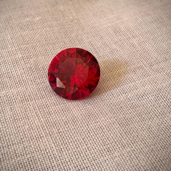 Genuine Flaming Ruby Acute Triangle Cut Loose Gemstone Red Corundum Lab ...
